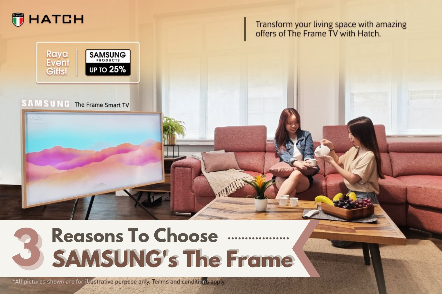 3 REASONS TO CHOOSE SAMSUNG'S THE FRAME FOR YOUR LIVING ROOM — Hatch ...